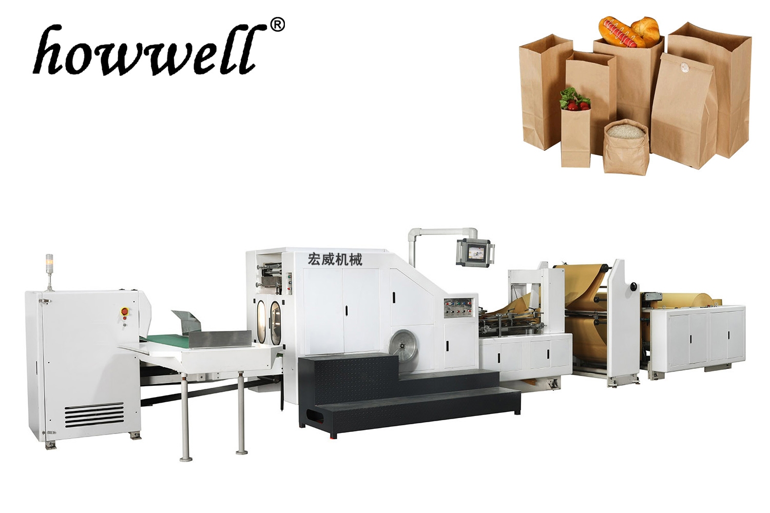 Eco friendly paper bag making machine - Zhejiang Hongwei Machinery Co., Ltd